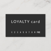 Minimalist Elegant Black and White Loyalty Card | Zazzle