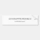 Minimalist Elegant Classical Professional Bumper Sticker | Zazzle