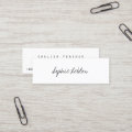 Minimalist elegant english teacher mini business card | Zazzle