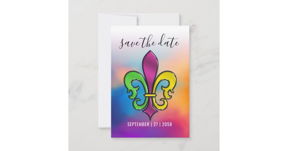 Minimalist Elegant Fleur De Lis Design Thank You Card | Zazzle