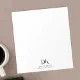 Minimalist Elegant Monogram Black Modern Stylish Notepad | Zazzle