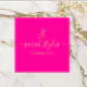 Minimalist Elegant Pink Gold Hairstylist Calling Card | Zazzle