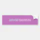 Minimalist Elegant Professional Orchid Lilac Blue Bumper Sticker | Zazzle