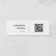 Minimalist Elegant QR Code Black and White Mini Business Card | Zazzle