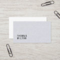Minimalist Elegant Texture Light Grey Consultant Business Card | Zazzle