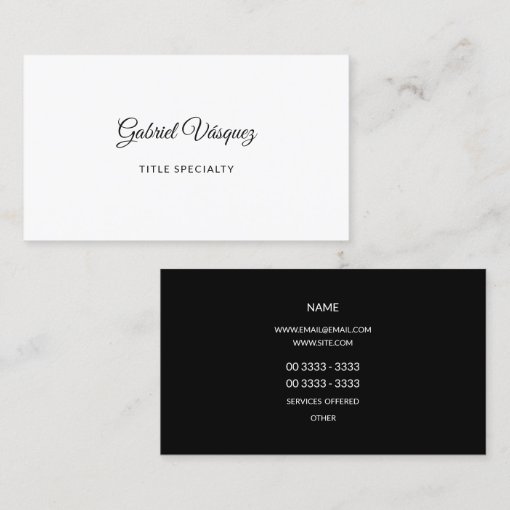 Minimalist Elegant Vibe Business Card | Zazzle