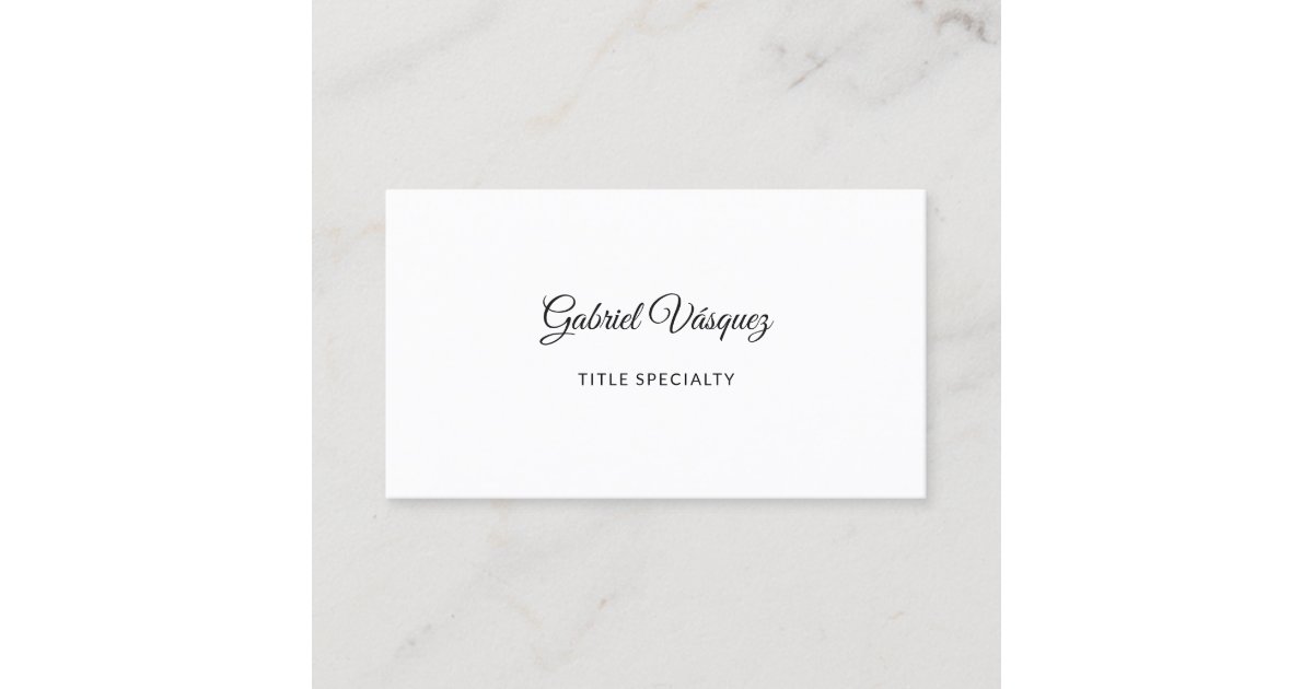 Minimalist Elegant Vibe Business Card | Zazzle