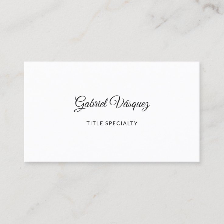 Minimalist Elegant Vibe Business Card | Zazzle
