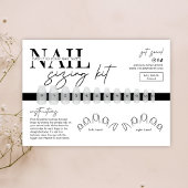 Minimalist False Nails Sizing Kit Display Card | Zazzle