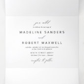 Minimalist Finally Getting Married Wedding Tri-Fold Invitation | Zazzle