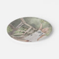 Minimalist Gender Neutral Happy Birthday Photo Paper Plates | Zazzle