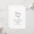 Minimalist Gender Neutral It's A Birthday Party Invitation | Zazzle