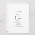 Minimalist Gender Neutral Script Any Age Birthday Invitation | Zazzle
