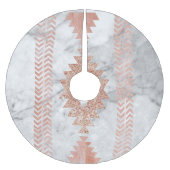 minimalist geometric rose gold aztec white marble brushed polyester ...