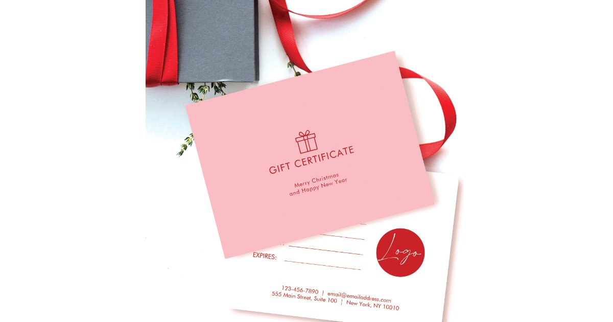 Minimalist Gift Voucher | Zazzle