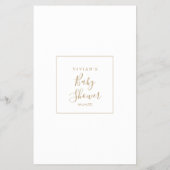 Minimalist Gold Baby Word Scramble Game | Zazzle