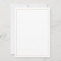 Minimalist Gold Script Border 21st Birthday Party Invitation | Zazzle