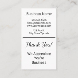 Minimalist Google Review Business Card Template | Zazzle