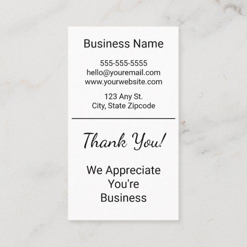 Minimalist Google Review Business Card Template | Zazzle