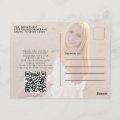 Minimalist Graduate Gold Modern Simple QR Code Postcard | Zazzle