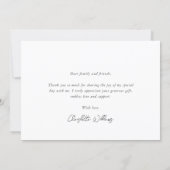 Minimalist Green and Gold Foil Graduation Thank You Card | Zazzle