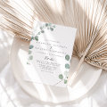 Minimalist Greenery Eucalyptus Spanish Wedding Invitation | Zazzle