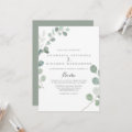 Minimalist Greenery Eucalyptus Spanish Wedding Invitation | Zazzle