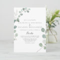 Minimalist Greenery Eucalyptus Spanish Wedding Invitation | Zazzle