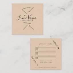 Minimalist Hair Stylist Line Art Hair Appointment | Zazzle