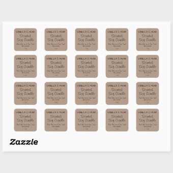 Minimalist Hand Written Product Labels | Zazzle