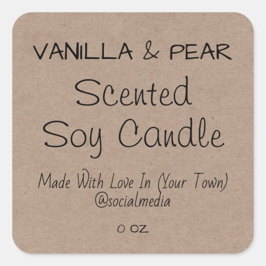 Minimalist Hand Written Product Labels | Zazzle.com