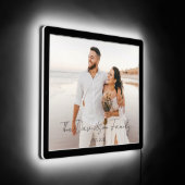 Minimalist Handwritten Calligraphy Family Name LED LED Sign | Zazzle