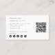 Minimalist Hello QR Code Social Media Icons Business Card | Zazzle