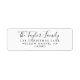 Minimalist Holiday Family Return Address Label | Zazzle