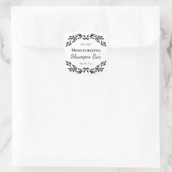 Minimalist homemade Solid Shampoo Bar Labels | Zazzle