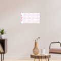 Minimalist Hot Pink Calendar 2019 Poster | Zazzle