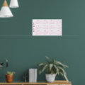 Minimalist Hot Pink Calendar 2019 Poster | Zazzle