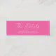 Minimalist Hot Pink Script Website Enclosure Card | Zazzle