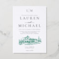 Minimalist Italian Villa Wedding Letterpress Invitation | Zazzle