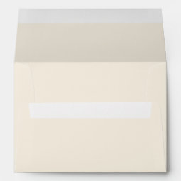 Minimalist Ivory Ecru Elegant Wedding Matching Envelope | Zazzle