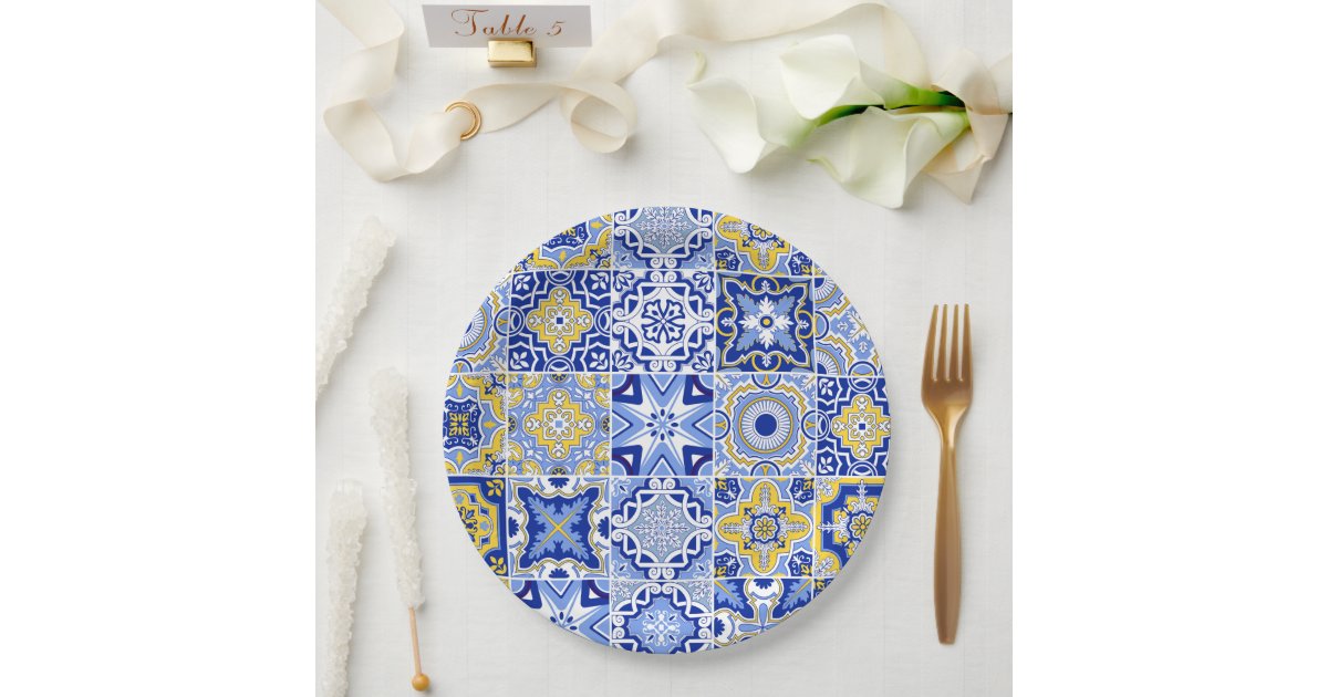 Minimalist Ivory Wedding Paper Plates | Zazzle