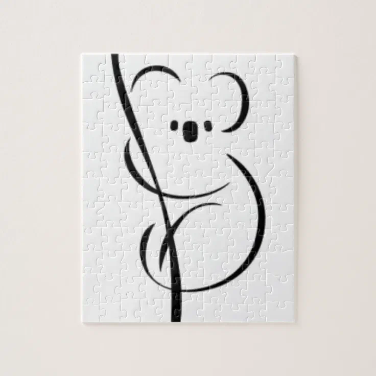 Minimalist Koala Jigsaw Puzzle | Zazzle