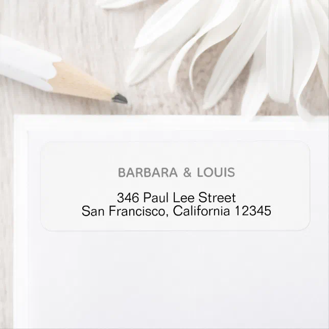 minimalist label | Zazzle