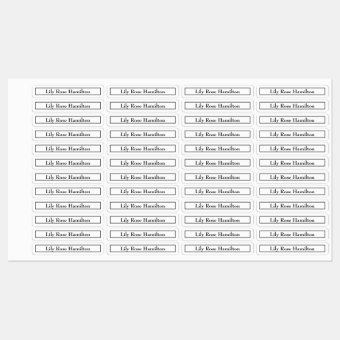 Minimalist Labels | Zazzle