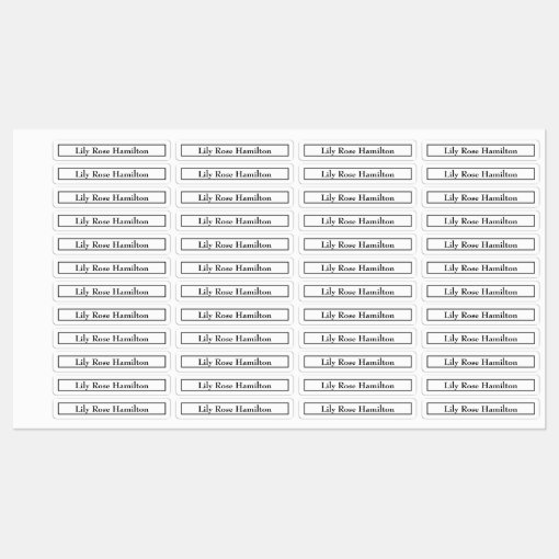 Minimalist Labels | Zazzle
