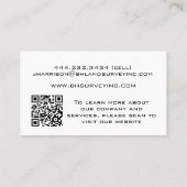 Minimalist Land Surveyor QR Code Business Card | Zazzle