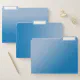 Minimalist Light to Dark Blue Gradient File Folder | Zazzle