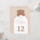 Minimalist Little Teddy Bear Table Number | Zazzle