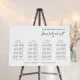 Minimalist Long Table Seating Chart Sign | Zazzle