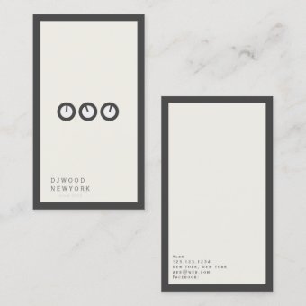 Minimalist Luxury Sound Business Card | Zazzle
